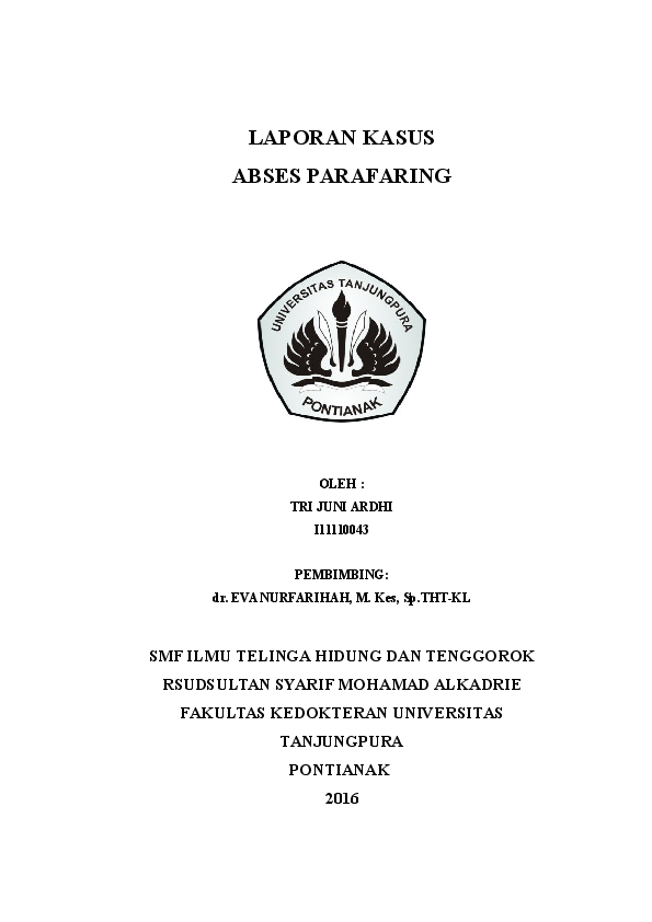 (DOC) LAPORAN KASUS ABSES PARAFARING
