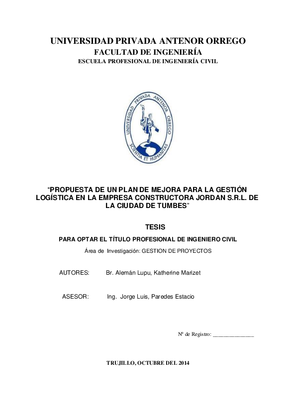 (PDF) UNIVERSIDAD PRIVADA ANTENOR ORREGO FACULTAD DE INGENIERÍA
