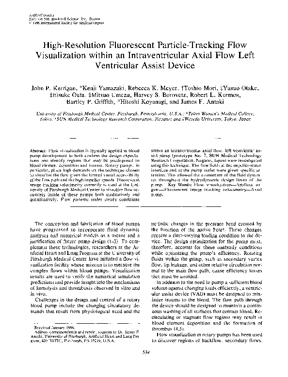 (PDF) High-Resolution Fluorescent Particle-Tracking Flow Visualization within an ...