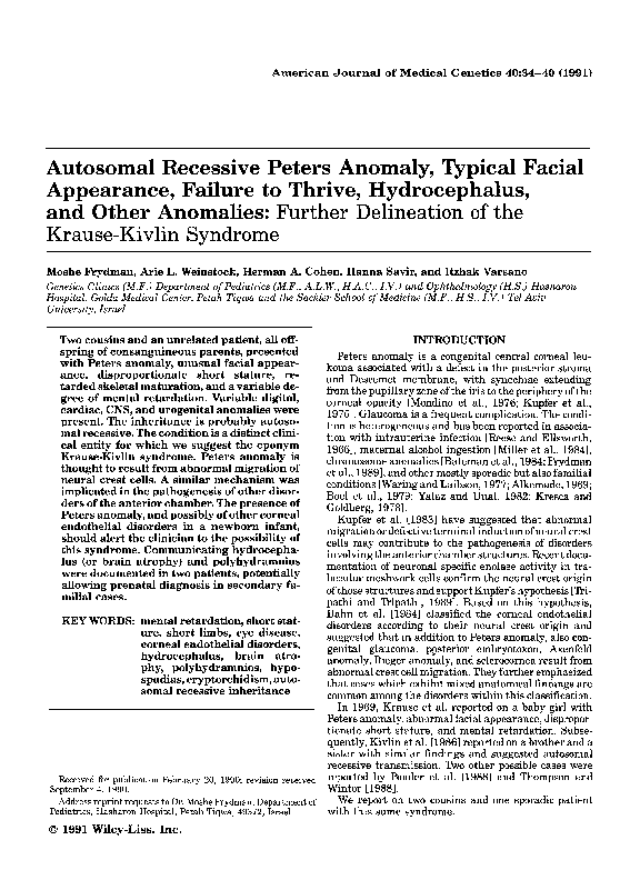 (PDF) Peters’ anomaly – Strabismus and amblyopia: a case report | Ilda ...