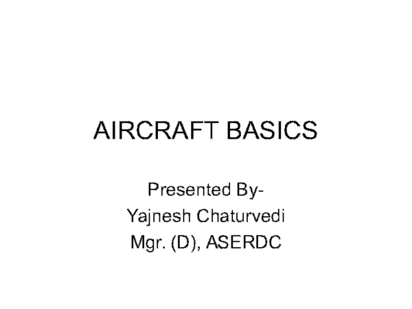 (PPT) AIRCRAFT BASICS