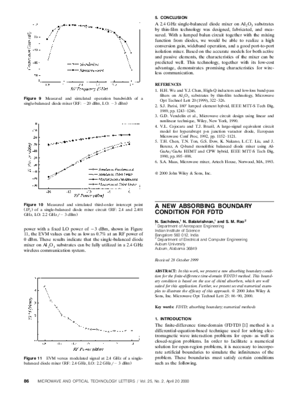 Pdf A New Absorbing Boundary Condition For Fdtd