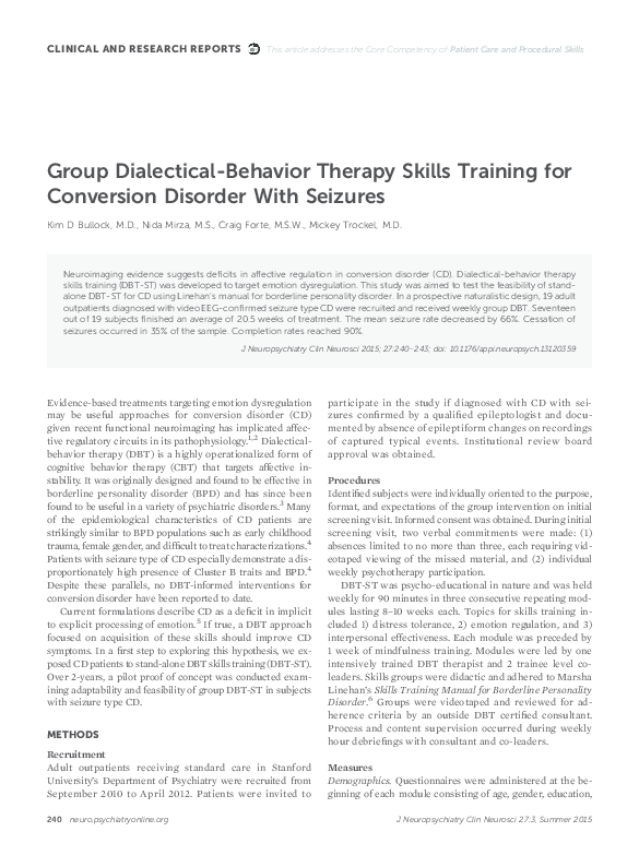 (PDF) Group Dialectical-Behavior Therapy Skills Training for Conversion ...