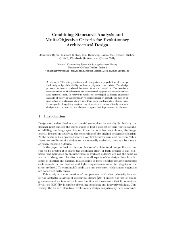 (PDF) Combining structural analysis and multi-objective criteria for ...