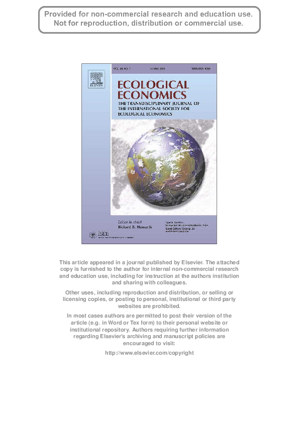 (PDF) A framework for the assessment of ecosystem goods and services; a ...