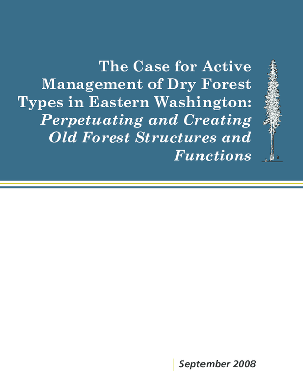 (PDF) The Case for Active Management of Dry Forest Types in Eastern ...