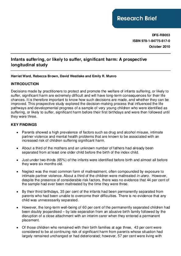 (PDF) BABIES RESEARCH BRIEF