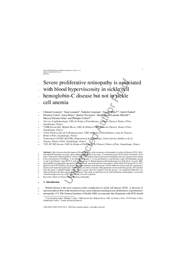 (PDF) Severe proliferative retinopathy is associated with blood ...