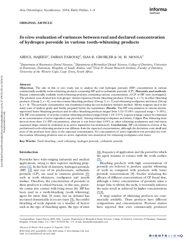 (PDF) In vitro evaluation of variances between real and declared ...