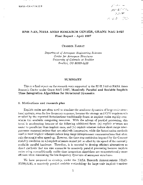 Pdf Massively Parallel And Scalable Implicit Time Integration