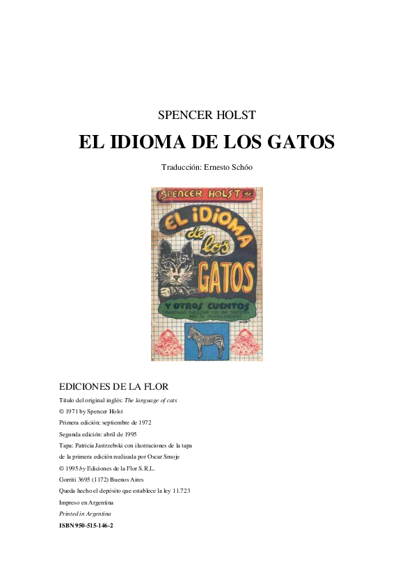 (PDF) EL IDIOMA DE LOS GATOS