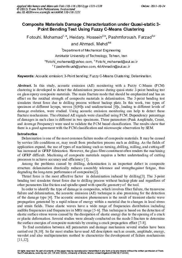 (PDF) Composite Materials Damage Characterization under Quasi-static 3 ...