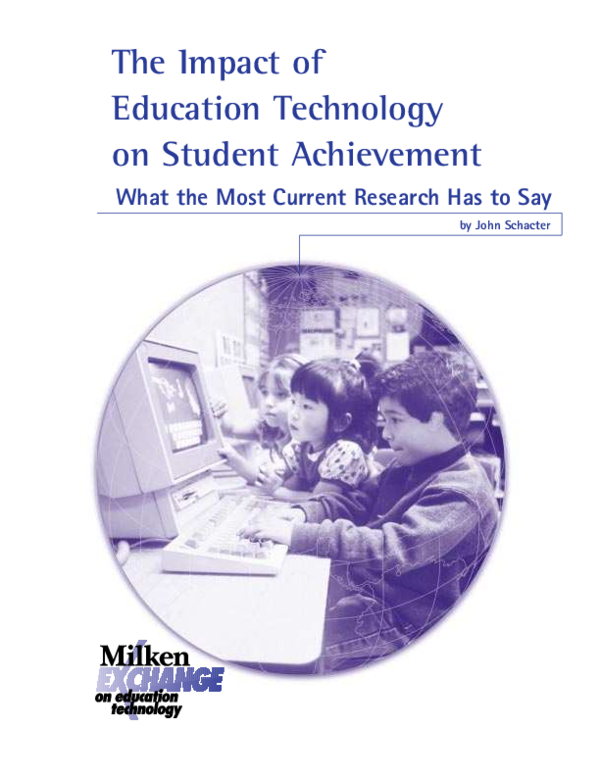 (PDF) What the Most Current Research Has to Say The Impact of Education ...