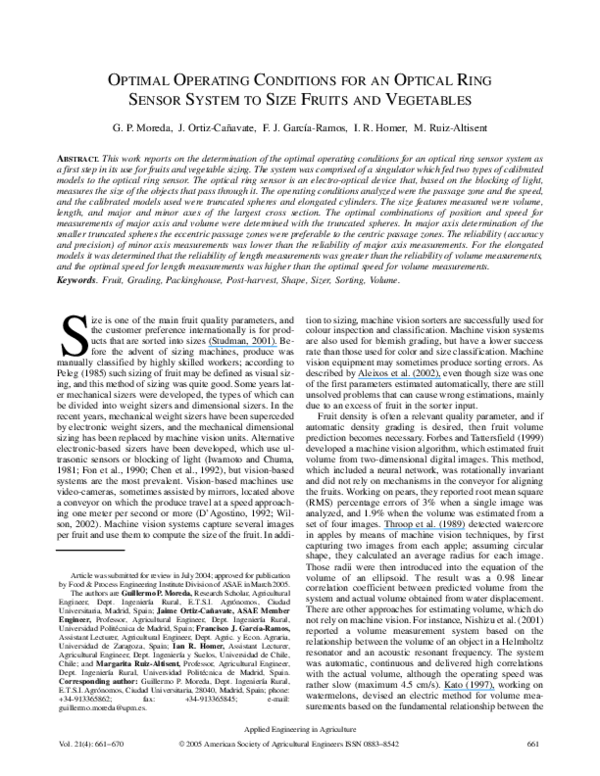 (PDF) Optimal Operating Conditions for an Optical Ring Sensor System to ...