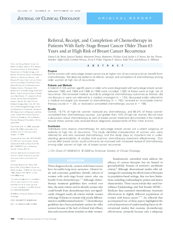 (PDF) Referral, Receipt, and Completion of Chemotherapy in Patients ...