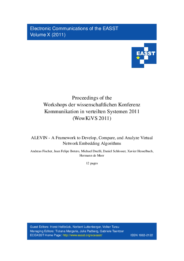 (PDF) Comparative Framework for VNE Algorithms