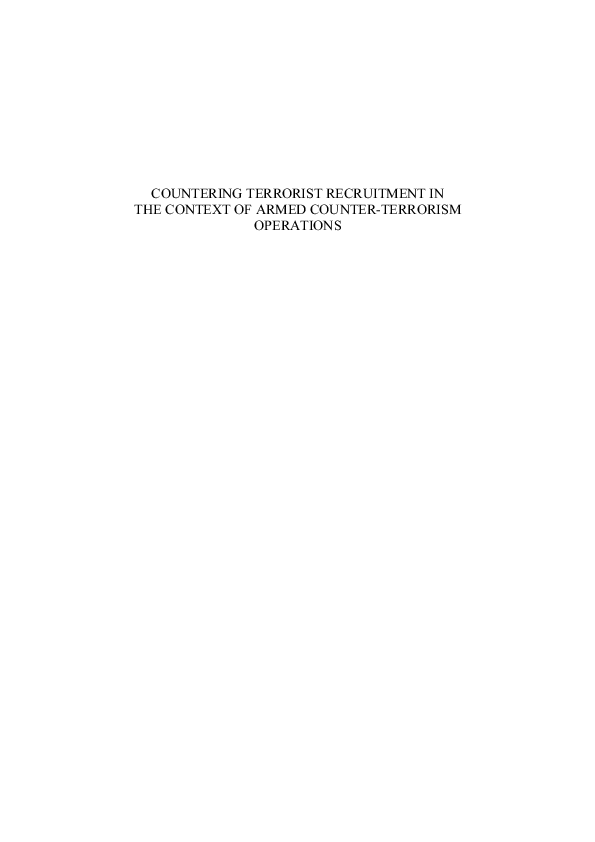 (PDF) COUNTERING TERRORIST RECRUITMENT IN THE CONTEXT OF ARMED COUNTER ...