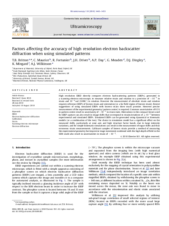 (PDF) Precession electron diffraction 1: multislice simulation | Christopher Own - Academia.edu