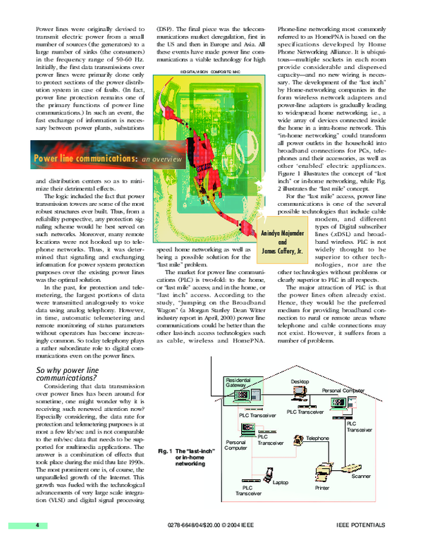 Pdf Power Line Communications An Overview