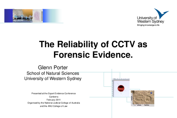 (PDF) The Reliability of CCTV as Forensic Evidence