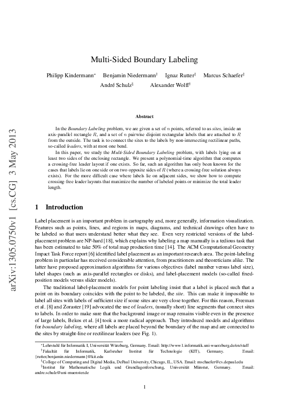(PDF) Multi-sided Boundary Labeling