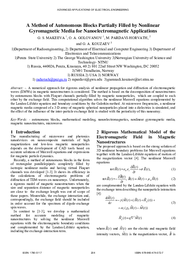 (PDF) A Method of Autonomous Blocks Partially Filled by Nonlinear ...