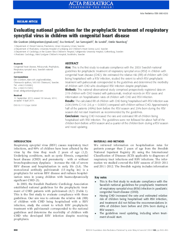 (PDF) Evaluating national guidelines for the prophylactic treatment of ...