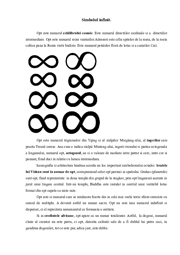 (DOC) Simbolul infinit