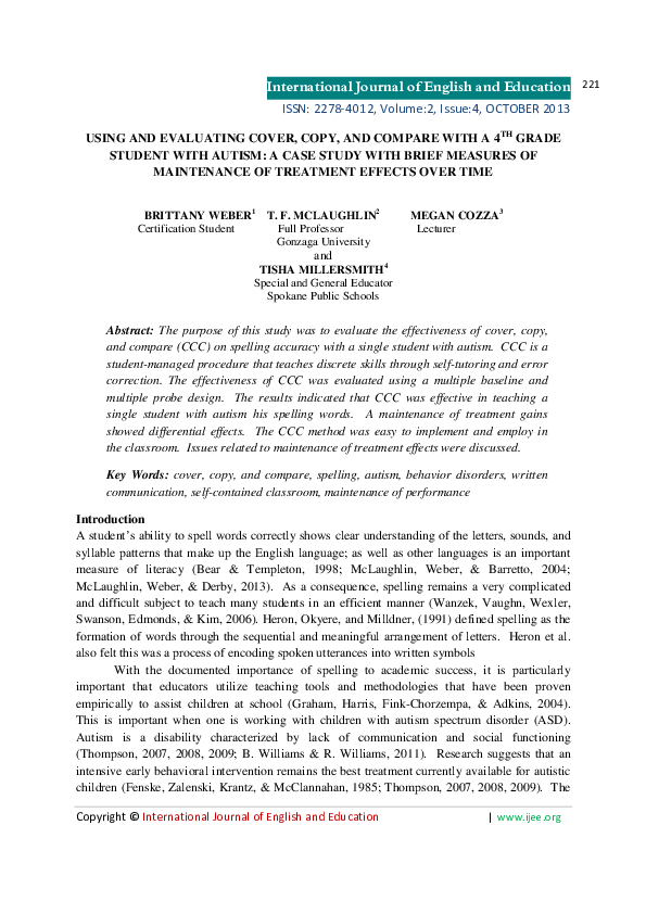 International Journal of English and Education USING AND EVALUATING ...