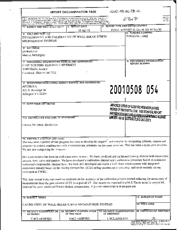 (PDF) Development and Calibration of Wall-Shear-Stress Microsensor ...
