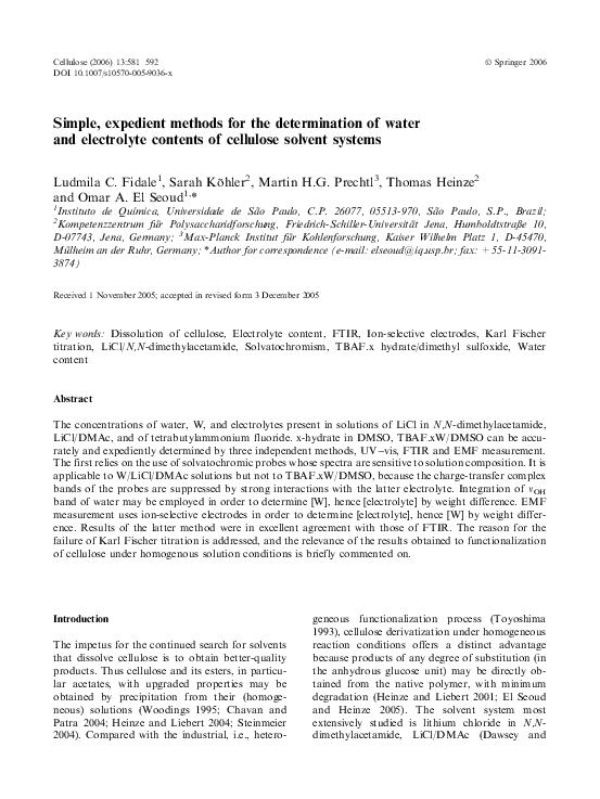 (PDF) Simple, expedient methods for the determination of water and ...