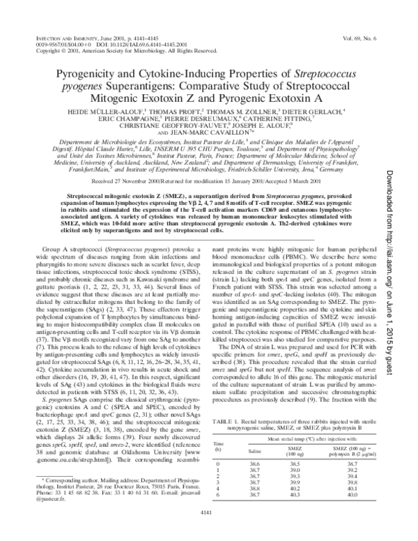 (PDF) Pyrogenicity and Cytokine-Inducing Properties of Streptococcus ...