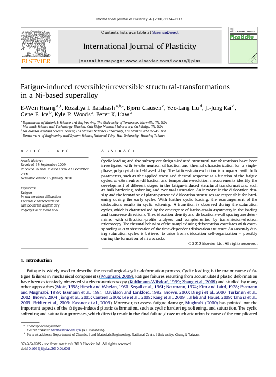 (PDF) Fatigue-induced reversible/irreversible structural ...