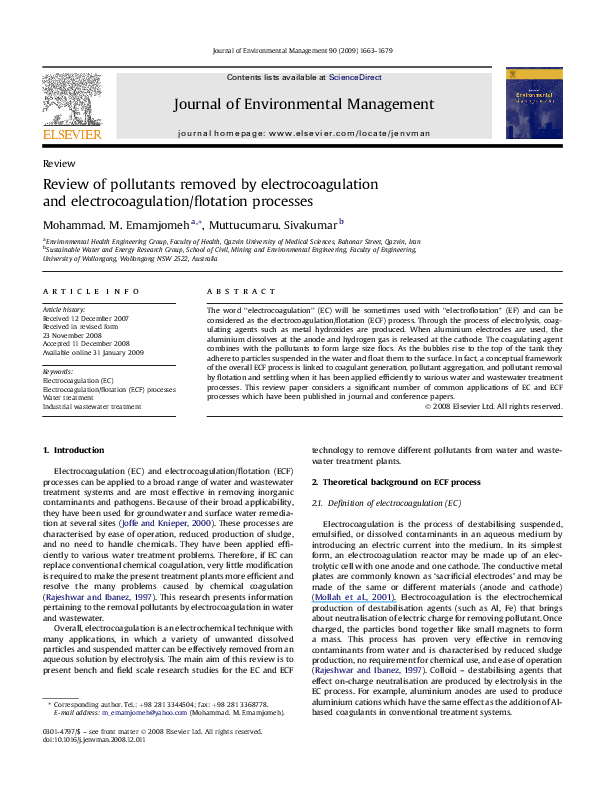 (PDF) Removal of reactive blue and disperse red dyes from synthetic textile effluent by ...