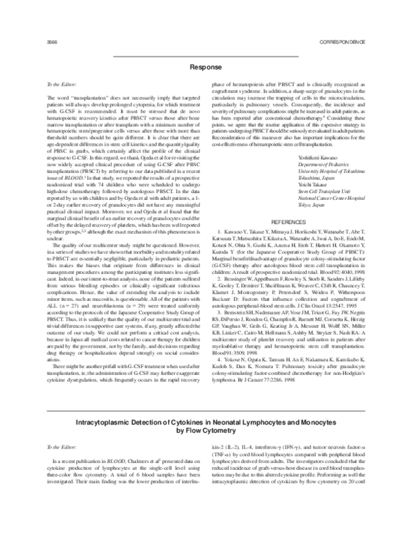 (PDF) Intracytoplasmic Detection of Cytokines in Neonatal Lymphocytes ...