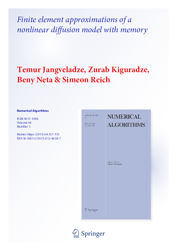 (PDF) FINITE ELEMENT METHOD FOR A SYSTEM OF NONLINEAR INTEGRO-DIFFERENTIAL EQUATIONS WITH MIXED ...