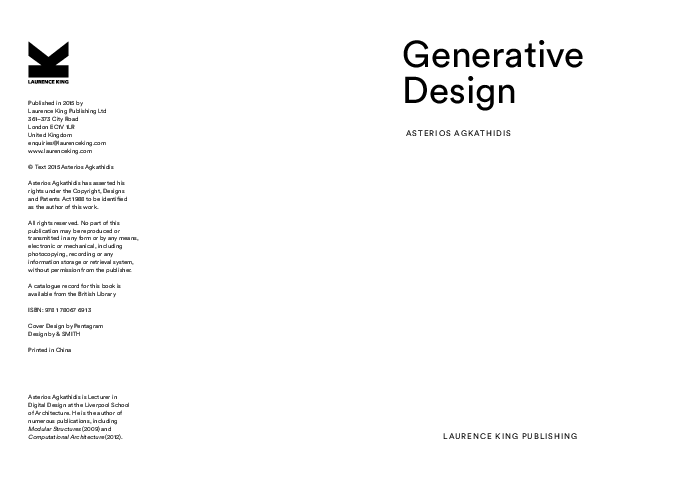 (PDF) Generative Design: Form Finding Techniques in Architecture