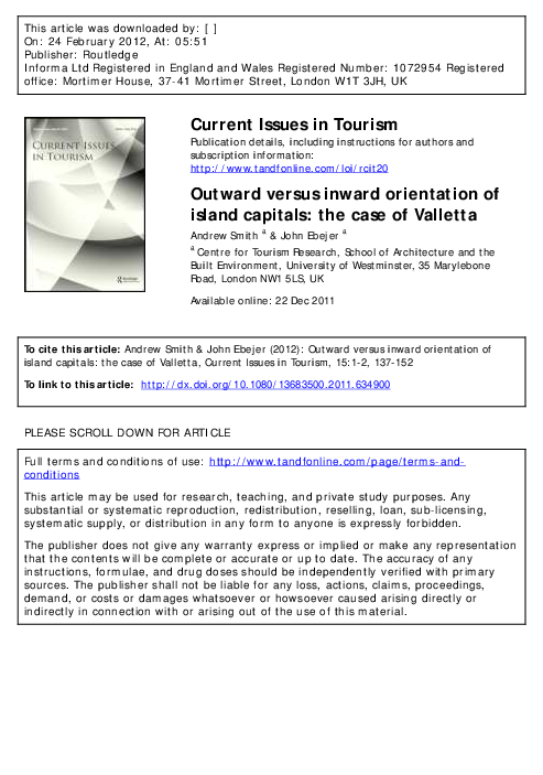 (PDF) Outward versus inward orientation of island capitals: the case of ...