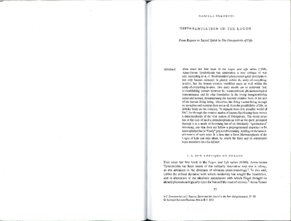 (PDF) Differentiation of the Logos