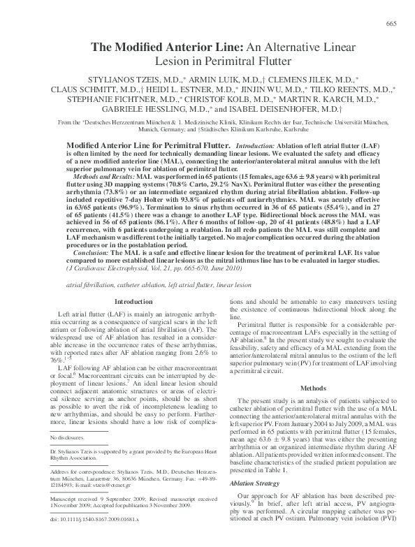 (PDF) The Modified Anterior Line: An Alternative Linear Lesion in ...