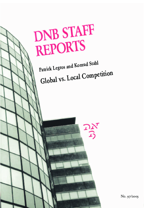 (PDF) Global vs. local competition