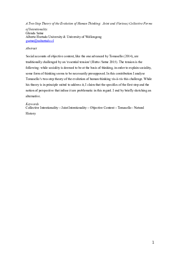 (DOC) A Two-Step Theory of the Evolution of Human Thinking: Joint and ...