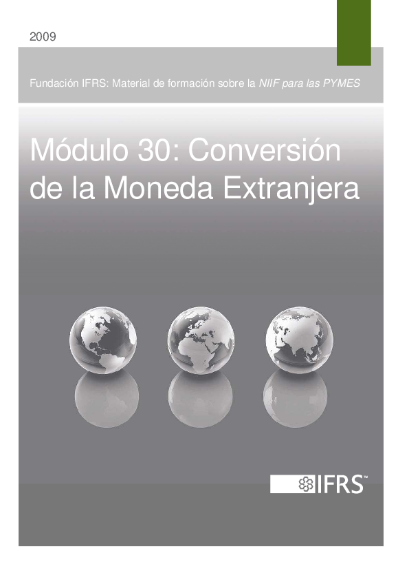 (PDF) Módulo 30: Conversión de la Moneda Extranjera