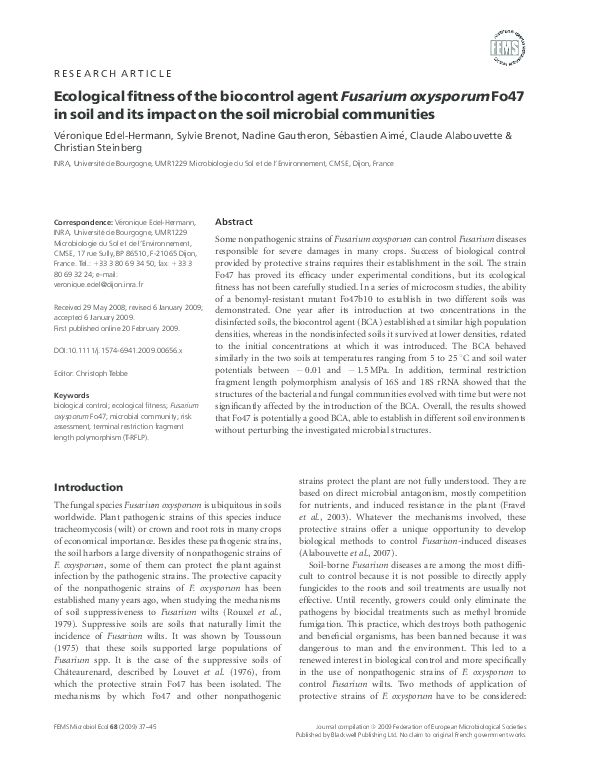 (PDF) Development of a strain-specific real-time PCR assay for the detection and quantification ...