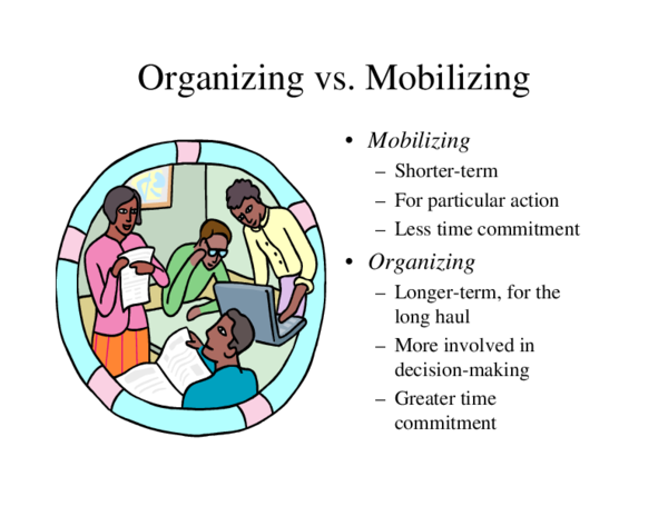 (PDF) Organizing vs. Mobilizing
