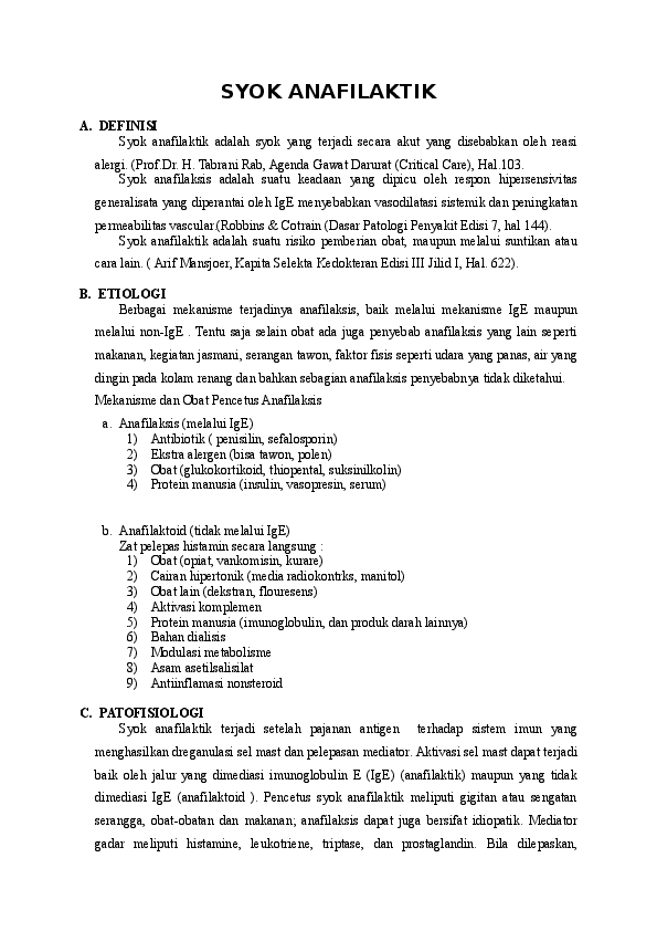 (DOC) SYOK ANAFILAKTIK