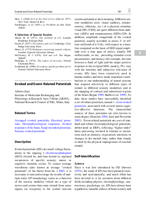 (PDF) Evoked and Event-Related Potentials