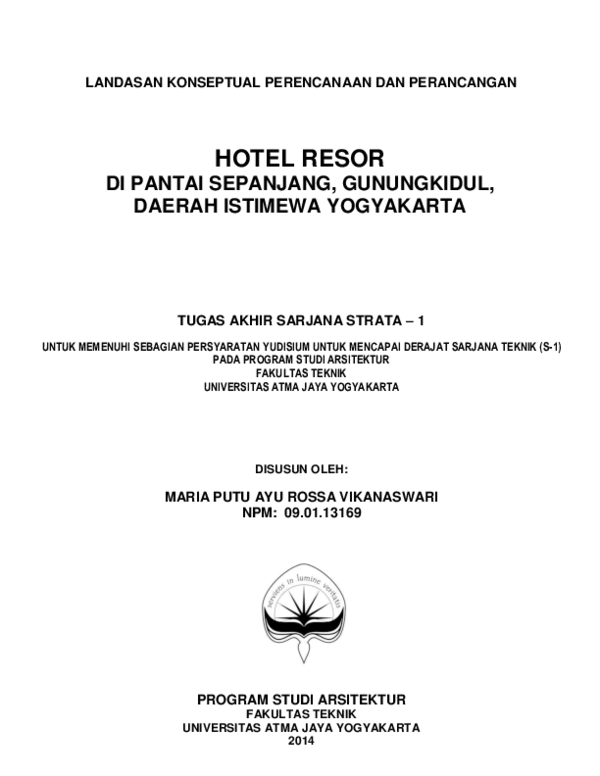 (PDF) PERANCANGAN HOTEL RESORT | Farly Sky - Academia.edu
