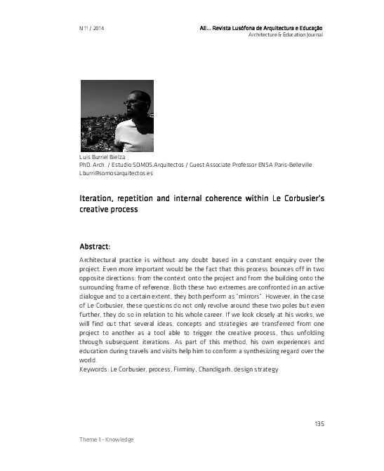 (PDF) Iteration, repetition and internal coherence within Le Corbusier ...