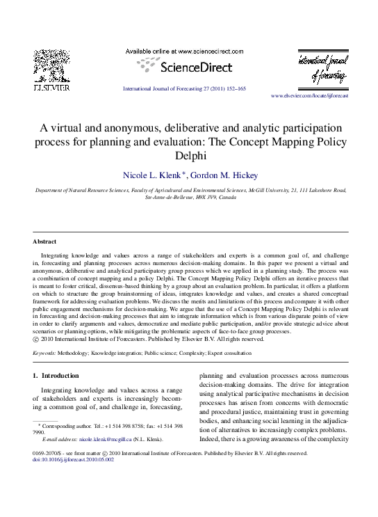 (PDF) A virtual and anonymous, deliberative and analytic participation ...